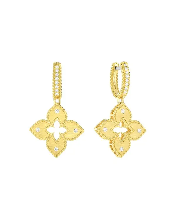 Roberto Coin 18k Yellow Gold Venetian Princess Diamond Drop Earrings - Yellow/gold