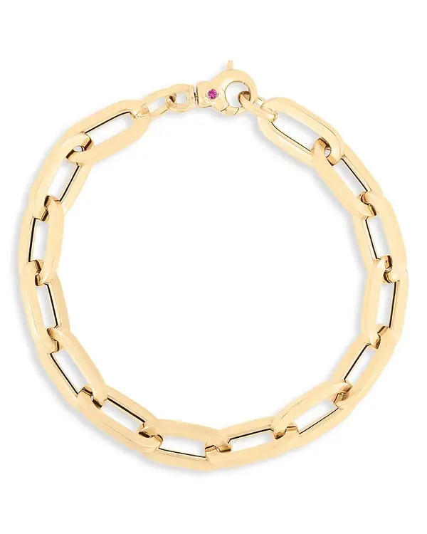 Roberto Coin 18k Yellow Classic Oro Paperclip Link Bracelet - Gold