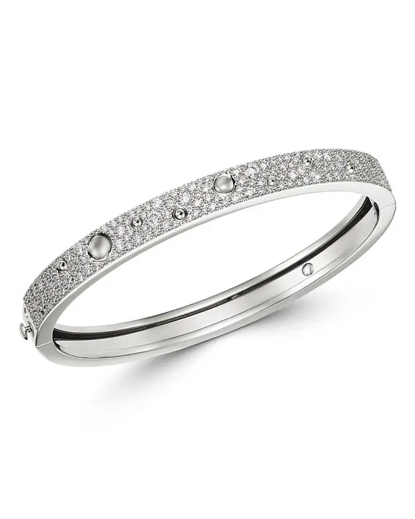 Roberto Coin 18k Gold Diamond Bangle Bracelet - White