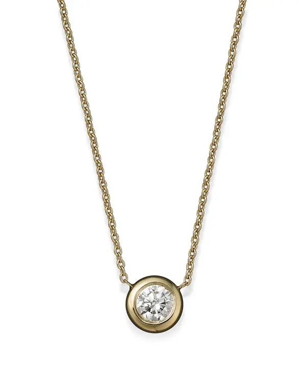 Roberto Coin 18k Gold Diamond Pendant Necklace - Yellow