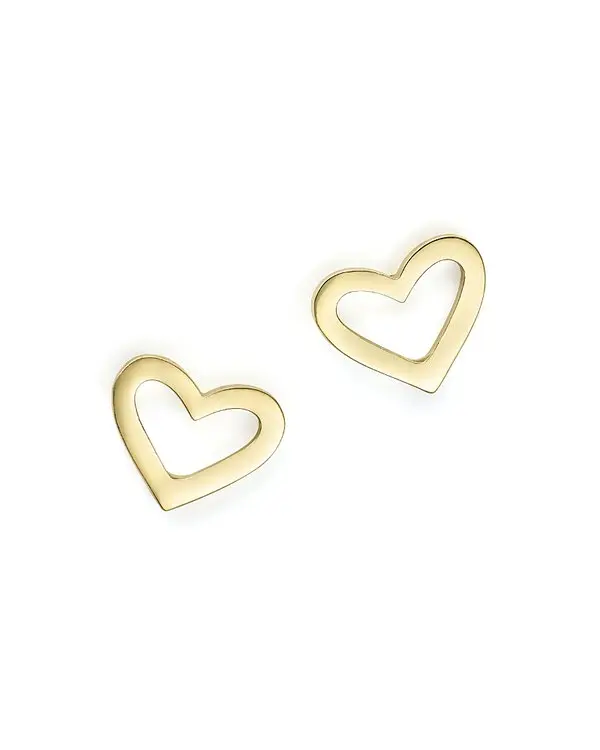 Roberto Coin 18k Yellow Heart Earrings - Gold
