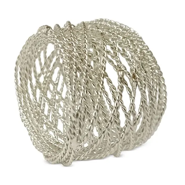 AMAN IMPORTS Twisted Wire Napkin Ring Exclusive - Nickle