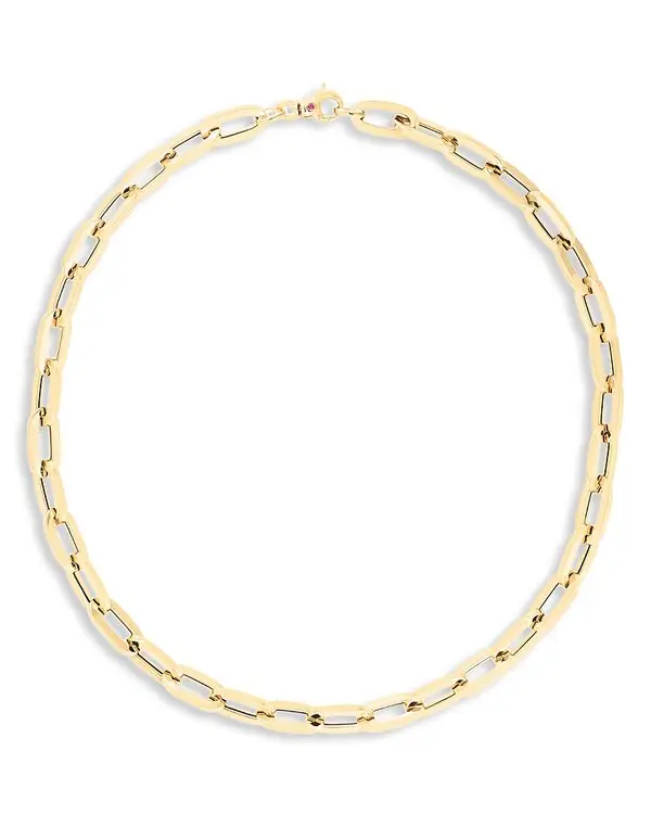 Roberto Coin 18k Yellow Paperclip Link Collar Necklace - Gold
