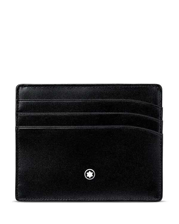 Montblanc Meisterstuck Pocket 6 Cc Leather Card Case - Black