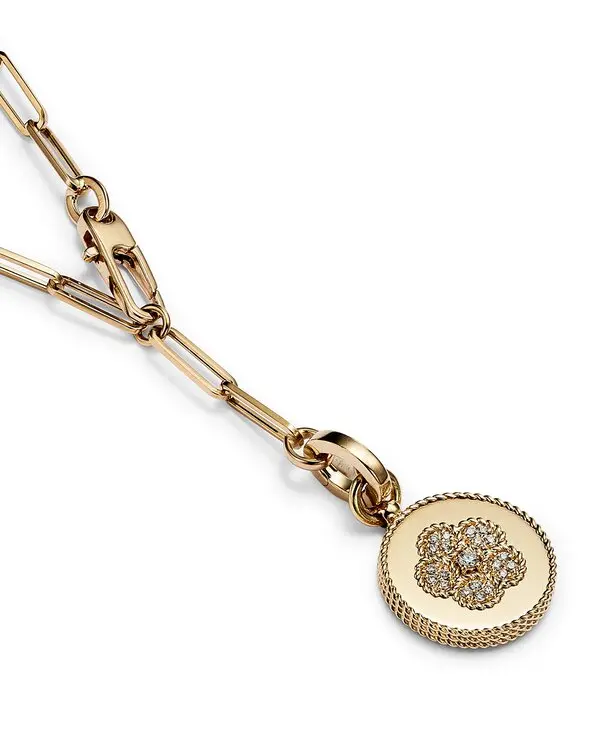 Roberto Coin 18k Yellow Diamond Y Necklace