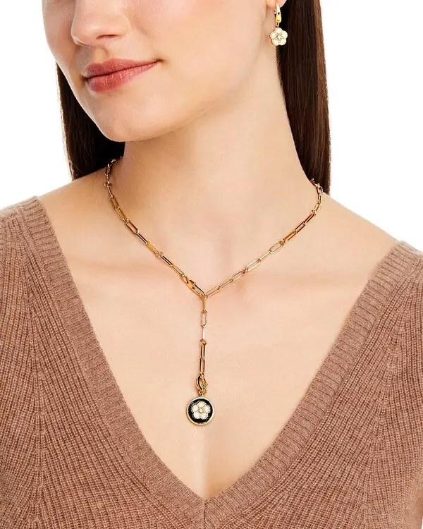 Roberto Coin 18k Yellow Diamond Y Necklace