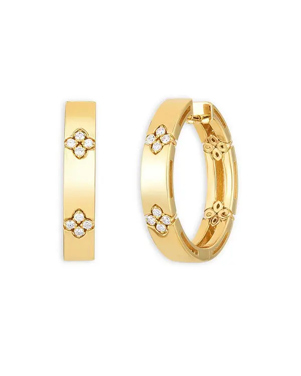 Roberto Coin 18k Yellow Love In Verona Hoop Earrings - Gold