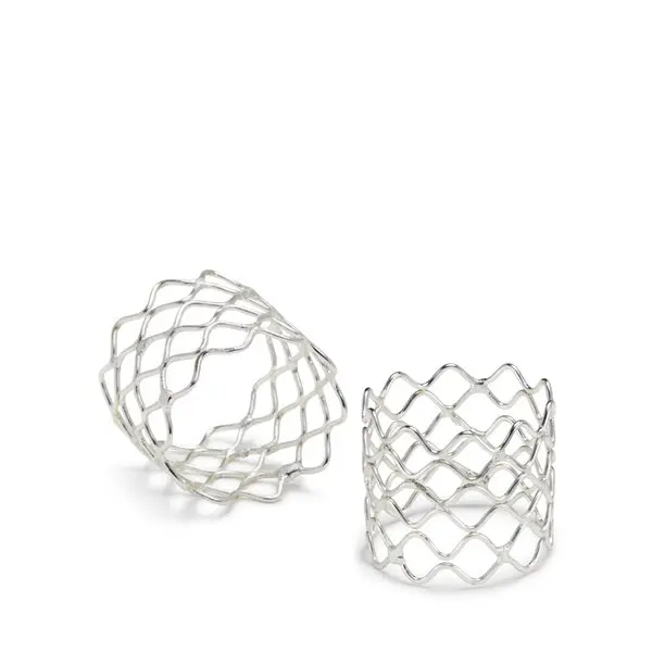 AMAN IMPORTS Netted Brass Napkin Ring Exclusive