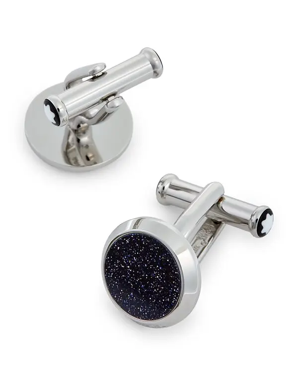 Montblanc Meisterstuck Goldstone Round Cufflinks - Blue