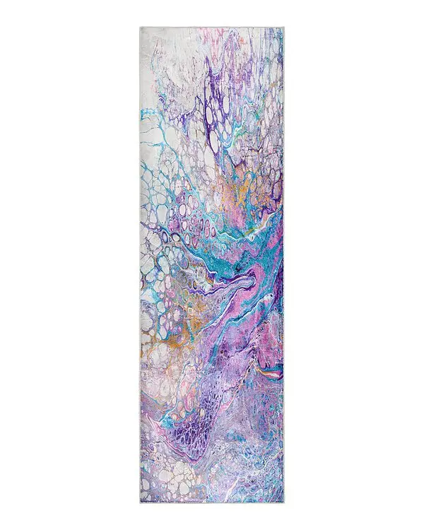 DALYN RUG COMPANY Kikiamo Kk19 Runner Area Rug, 2'3 X 7'6 - Lavender/purple