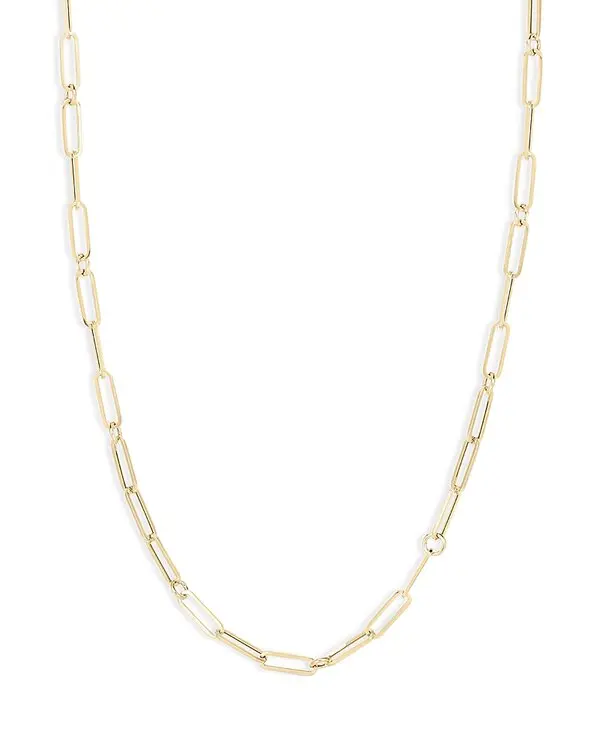 Roberto Coin 18k Yellow Paperclip Link Chain Necklace - Gold