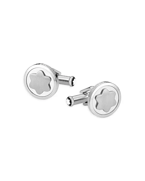 Montblanc Snowcap Stainless Cufflinks - Steel