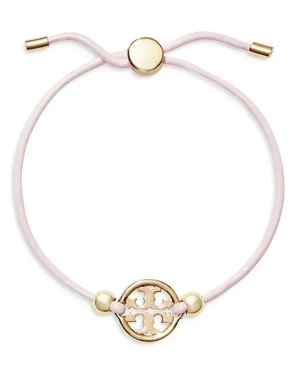Tory Burch Miller Logo Charm Slider Bracelet - Gold