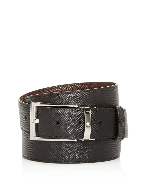 Montblanc Contemporary Reversible Leather Belt - Black/brown