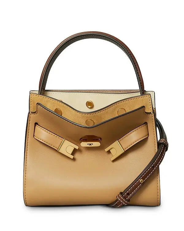Tory Burch Lee Radziwill Petite Double Satchel - Ginger/gold