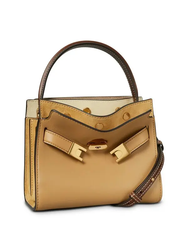Tory Burch Lee Radziwill Petite Double Satchel - Ginger/gold