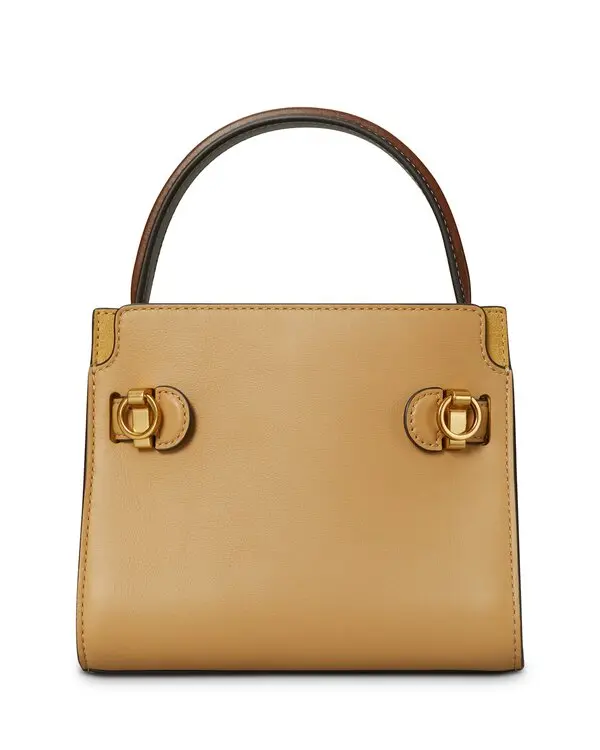 Tory Burch Lee Radziwill Petite Double Satchel - Ginger/gold