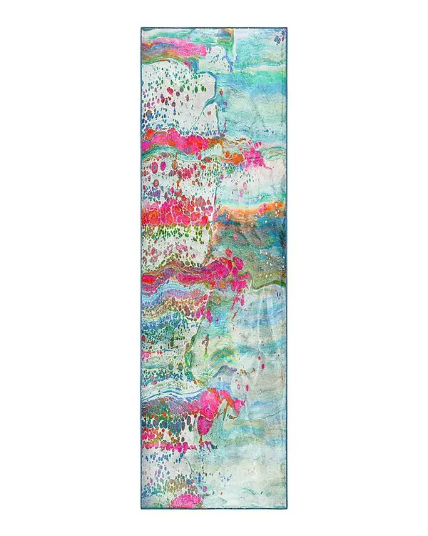 DALYN RUG COMPANY Kikiamo Kk2 Runner Area Rug, 2'3 X 7'6 - Blue/confetti