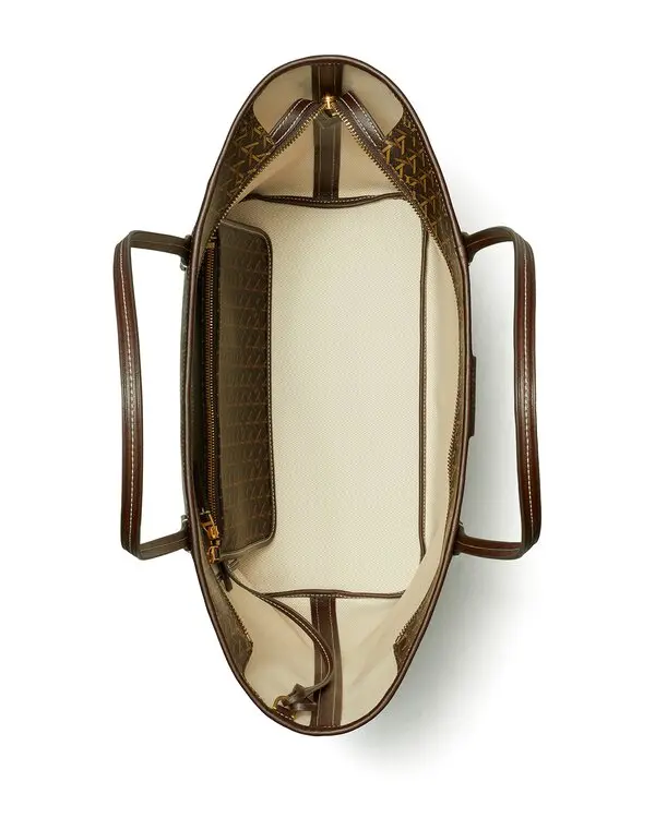 Tory Burch Ever Ready Tote With Pouch - Walnut/gold