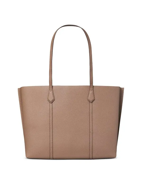 Tory Burch Perry Medium Leather Tote - Clam Shell/brass