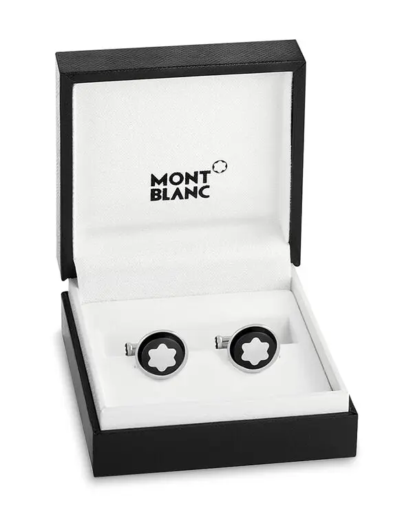 Montblanc Snowcap Cufflinks - Black/steel
