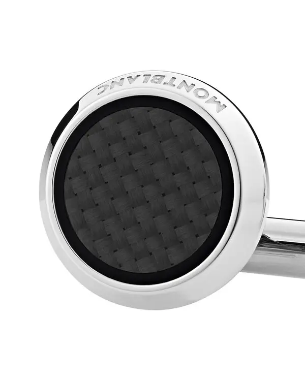 Montblanc Carbon Pattern Cufflinks - Silver