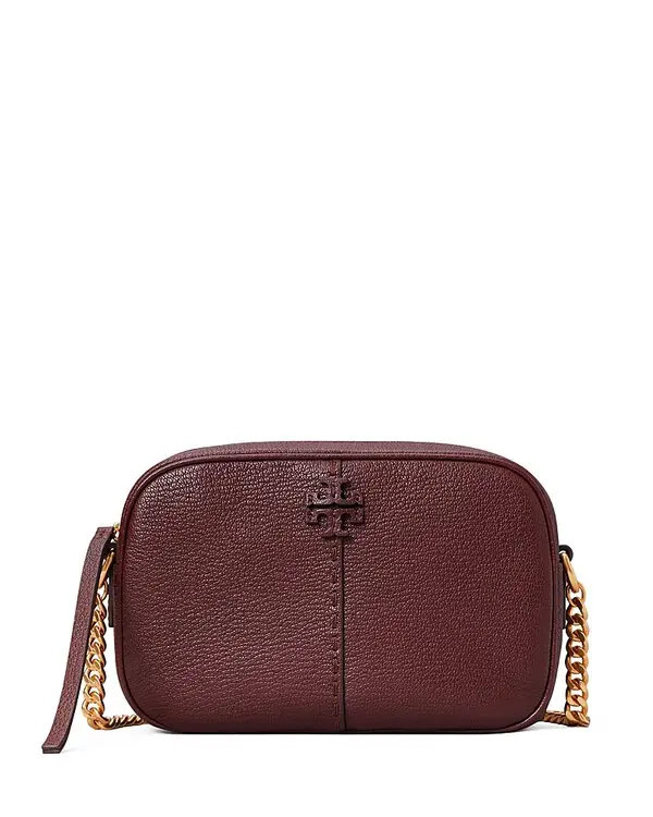Tory Burch Mcgraw Camera Bag - Muscadine/gold