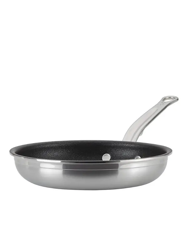 HESTAN Probond Forged 8.5 Professional Clad Stainless Steel Skillet With Titum Nonstick - Silver