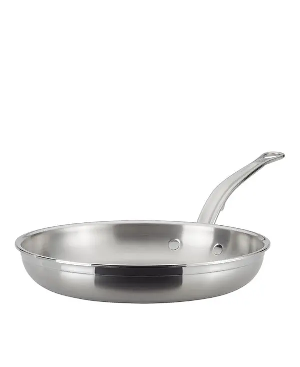 HESTAN Probond Forged 11 Professional Clad Stainless Steel Skillet - Silver