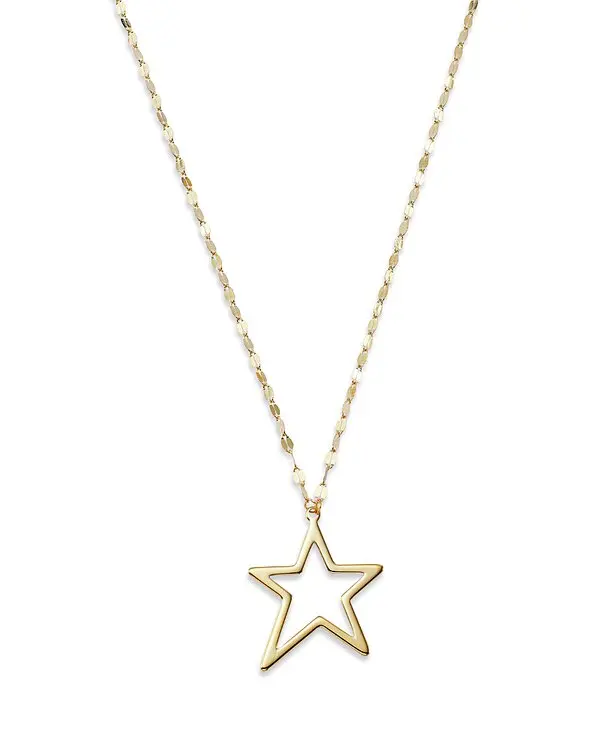 Bloomingdale'S Open Star Pendant Necklace In 14k Yellow - Gold