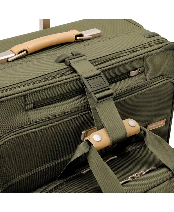 Briggs & Riley Baseline Essential Carry On Spinner Suitcase - Olive