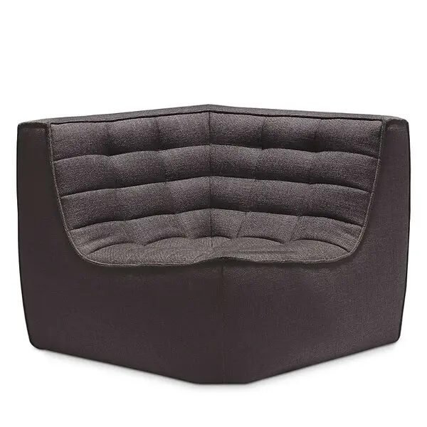 ETHNICRAFT N701 Sofa Corner Sectional - Dark Grey