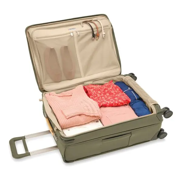 Briggs & Riley Expandable Spinner Suitcase - Olive