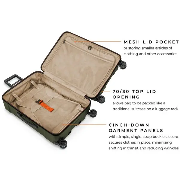 Briggs & Riley Torq Medium Spinner Luggage - Hunter