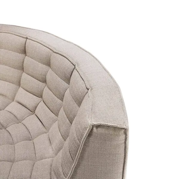 ETHNICRAFT N701 Sofa Round Corner Sectional - Beige