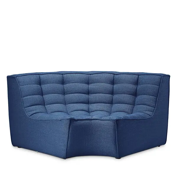 ETHNICRAFT N701 Sofa Round Corner Sectional - Blue