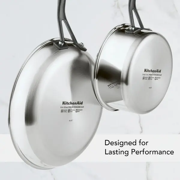 KITCHENAID 5-ply Clad Stainless Steel 10-piece Cookware Set
