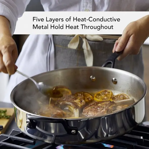 KITCHENAID 5-ply Clad Stainless Steel 10-piece Cookware Set