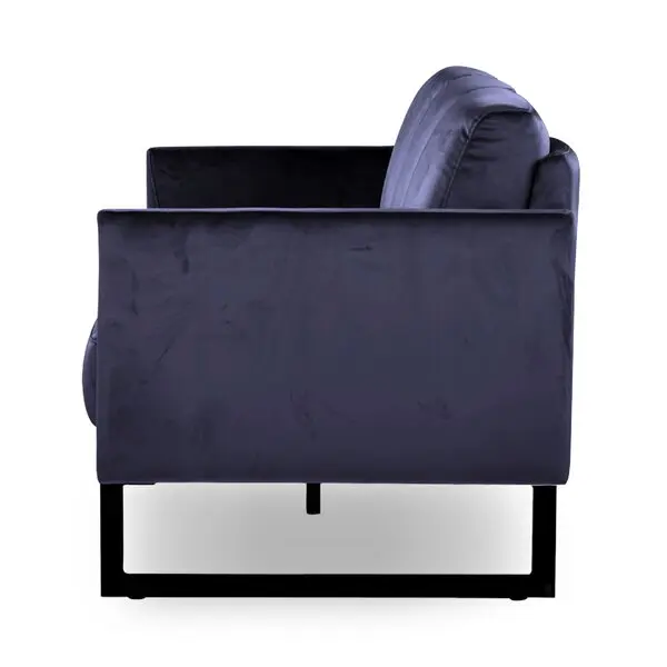 GIUSEPPE NICOLETTI Coco Velvet Sofa - Dubai Blue - Titanium