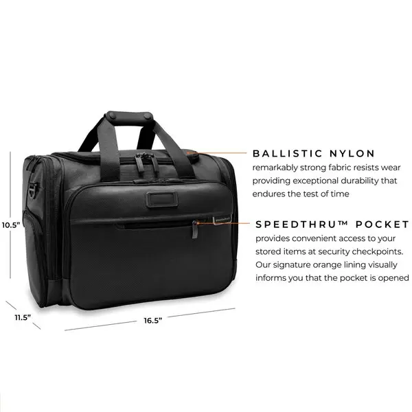 Briggs & Riley Baseline Underseat Duffel Bag - Black