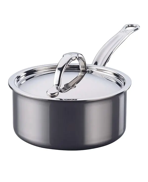 HESTAN Nanobond Molecular Titanium 1.5qt Saucepan With Lid - Silver