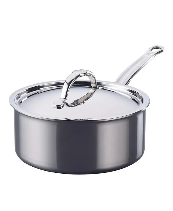 HESTAN Nanobond Molecular Titanium 3-quart Saucepan With Lid - Silver