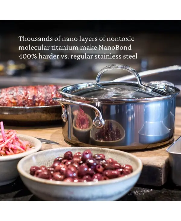 HESTAN Nanobond Molecular Titanium 3-quart Soup Pot With Lid