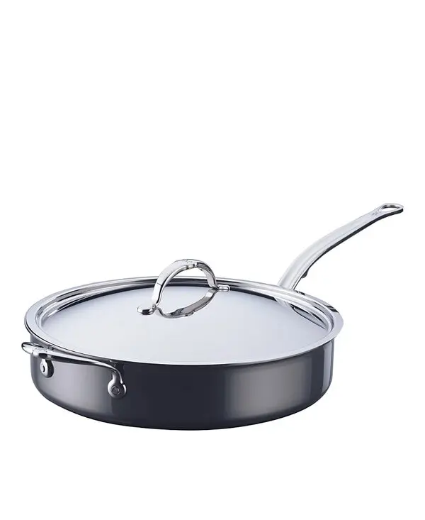 HESTAN Nanobond Molecular Titanium 5-quart Saute Pan With Lid - Silver