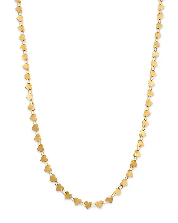 MOON & MEADOW 14k Yellow Heart Collar Necklace - Gold