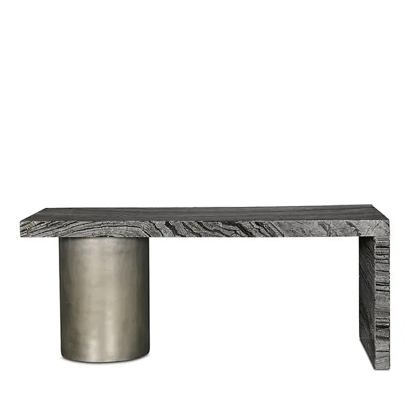 BERNHARDT Linea Desk - Aluminum/stone