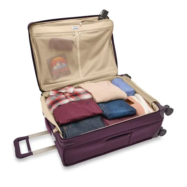 Briggs & Riley Baseline Large Expandable Spinner Suitcase - Plum