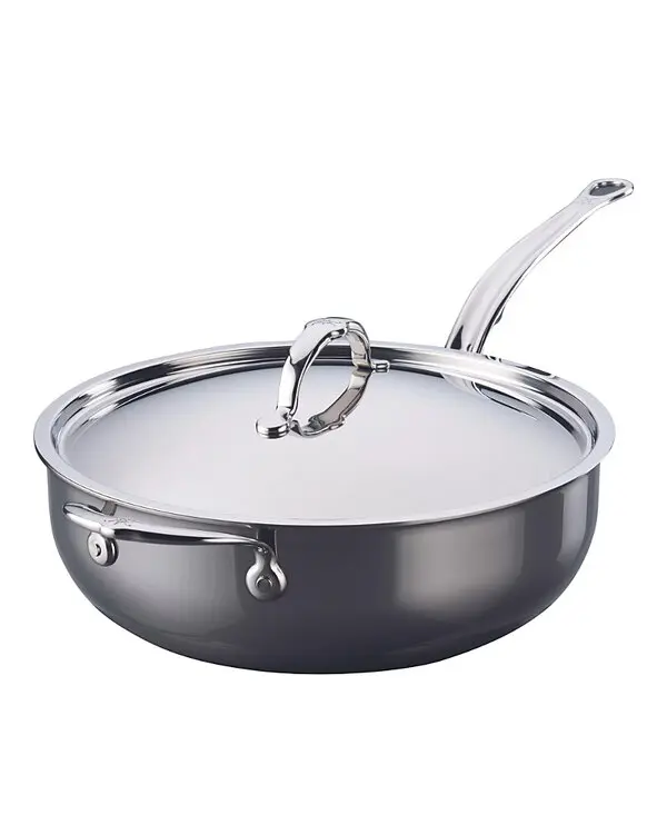 HESTAN Nanobond Molecular Titanium 5-quart Essential Pan With Lid - Silver