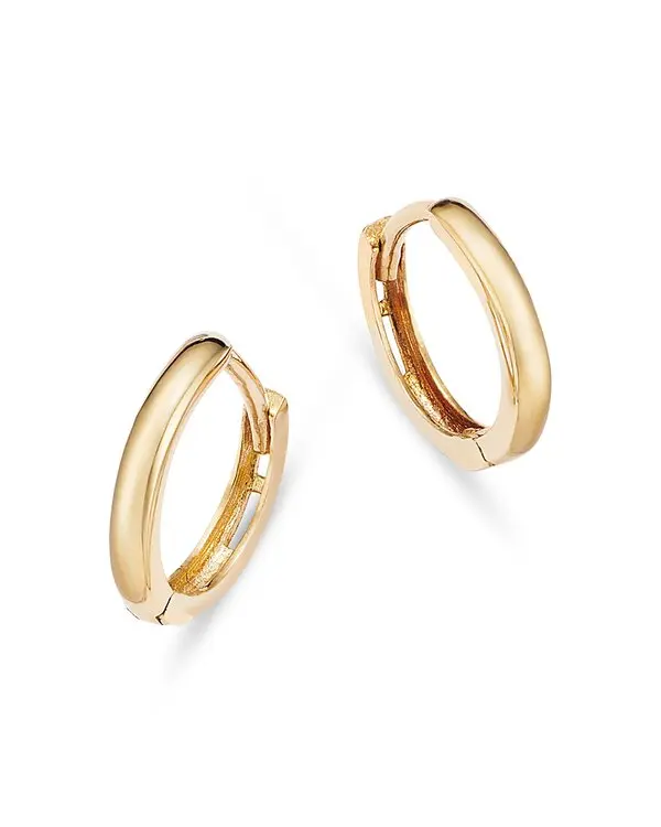 MOON & MEADOW 14k Yellow Huggie Hoop Earrings - Gold