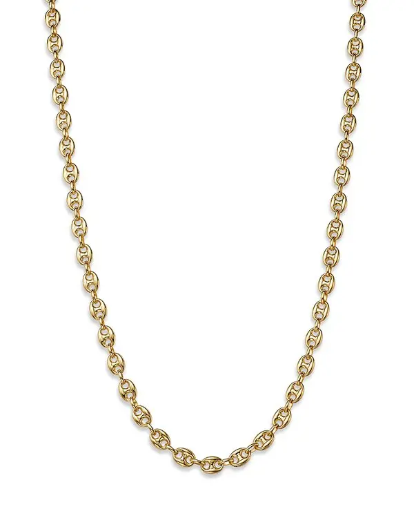 Bloomingdale'S 14k Yellow Puffed Mariner Link Chain Necklace - Gold